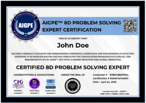 8D Problem Solving Specialist - AIGPE